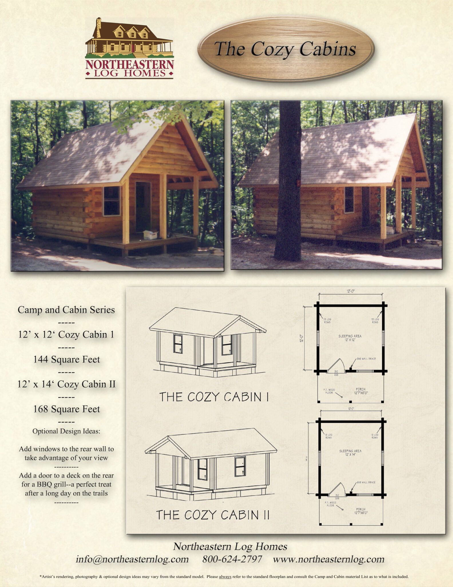 The Cozy Cabin I and II | Northeastern Log Homes