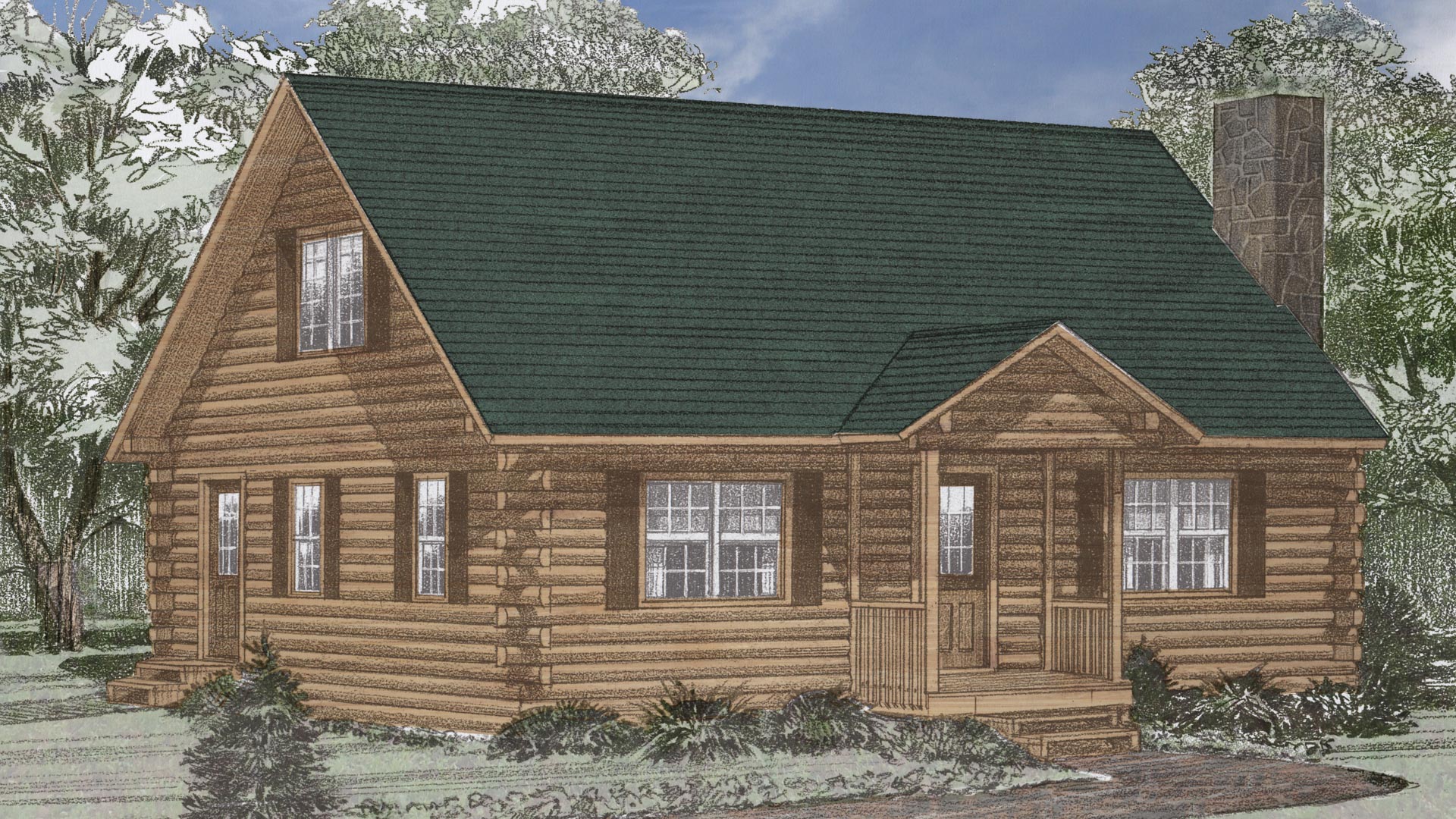 The Nantucket | Northeastern Log Homes