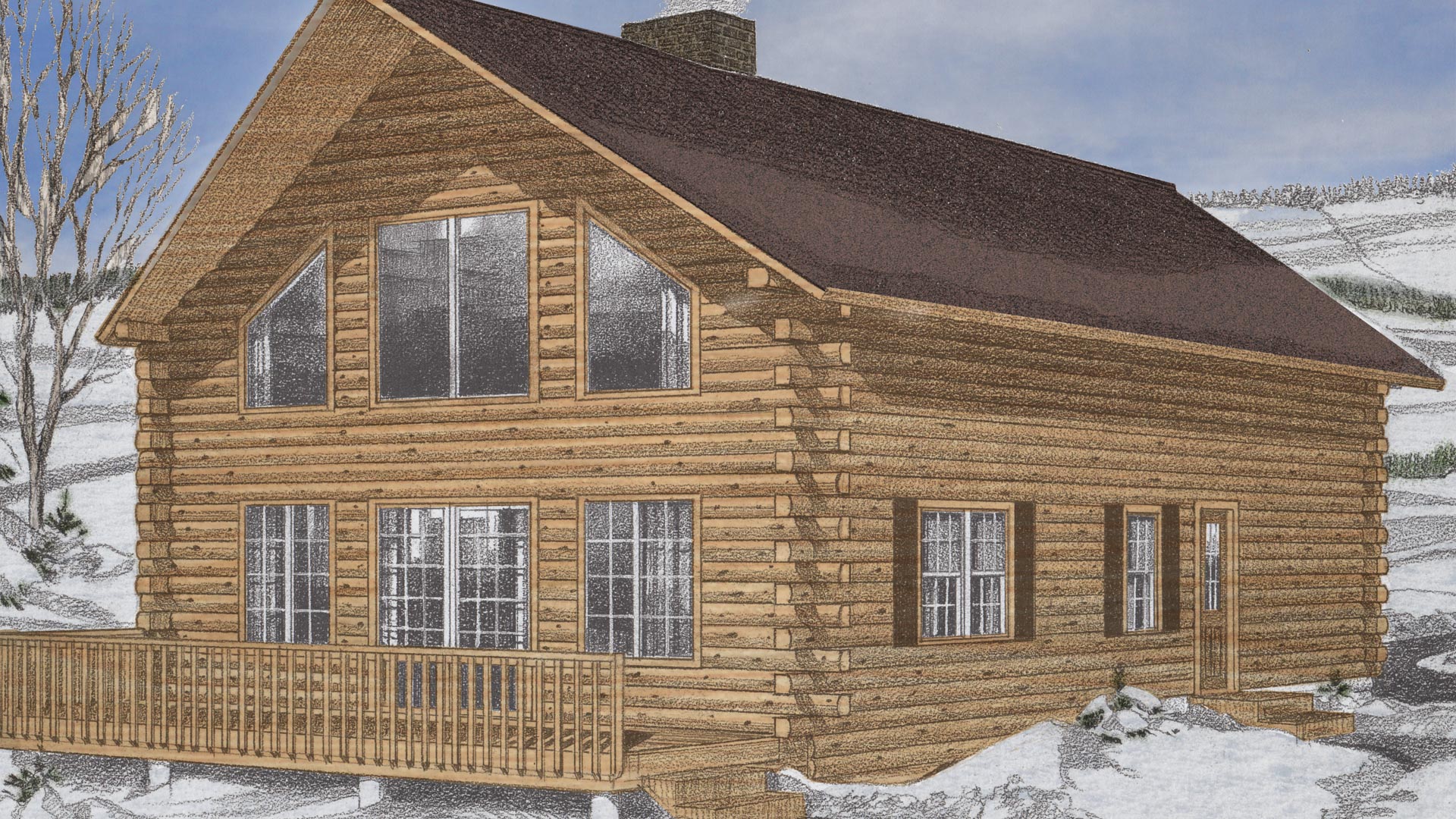 The Rangeley | Northeastern Log Homes