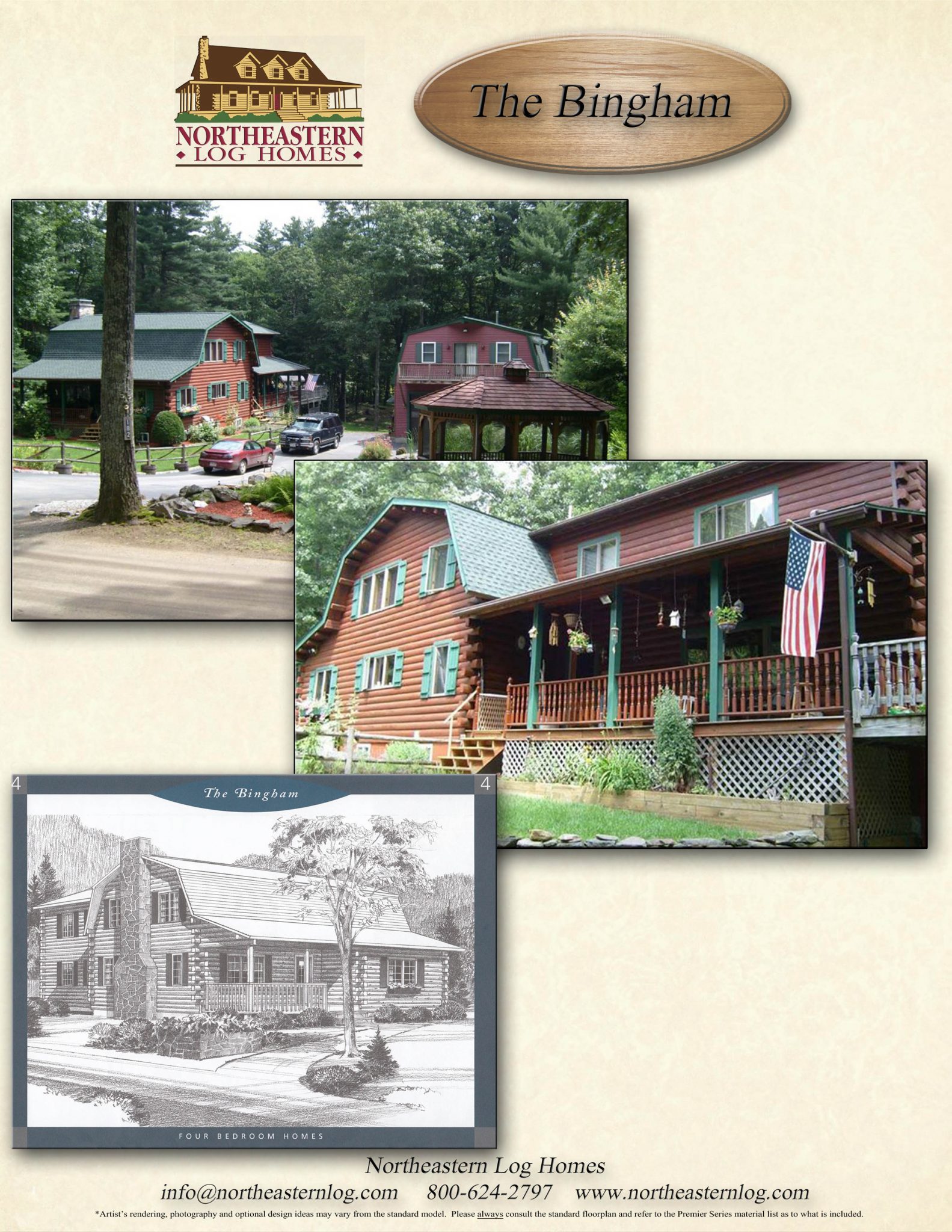 The Bingham | Northeastern Log Homes