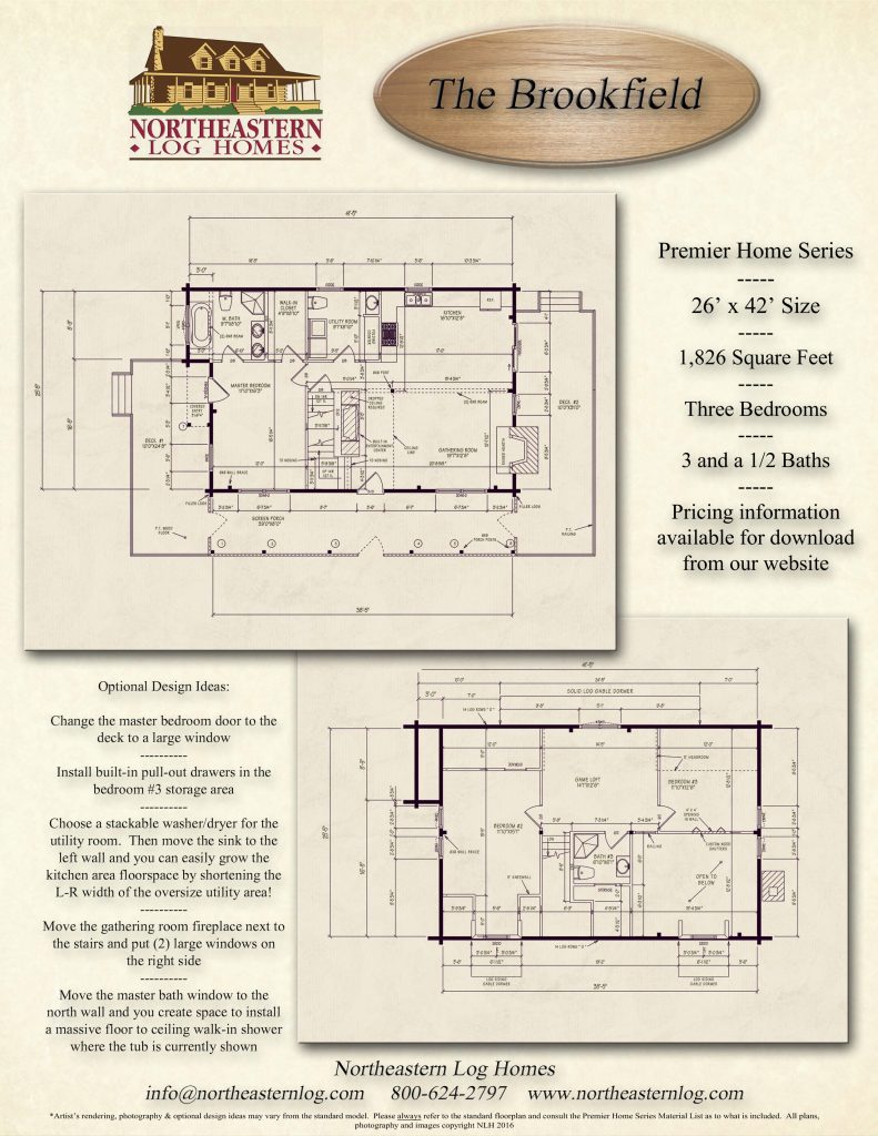 The Brookfield | Northeastern Log Homes