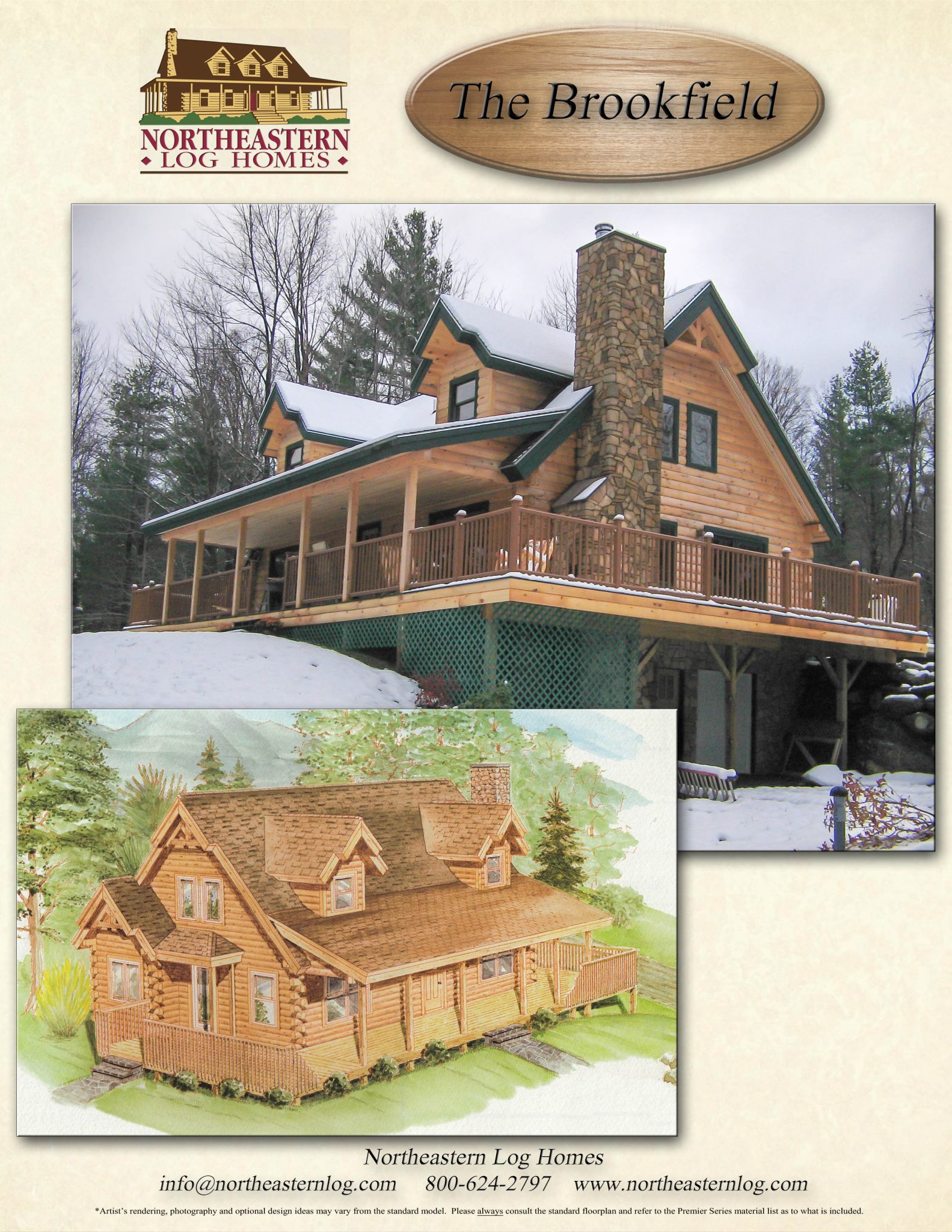 The Brookfield | Northeastern Log Homes