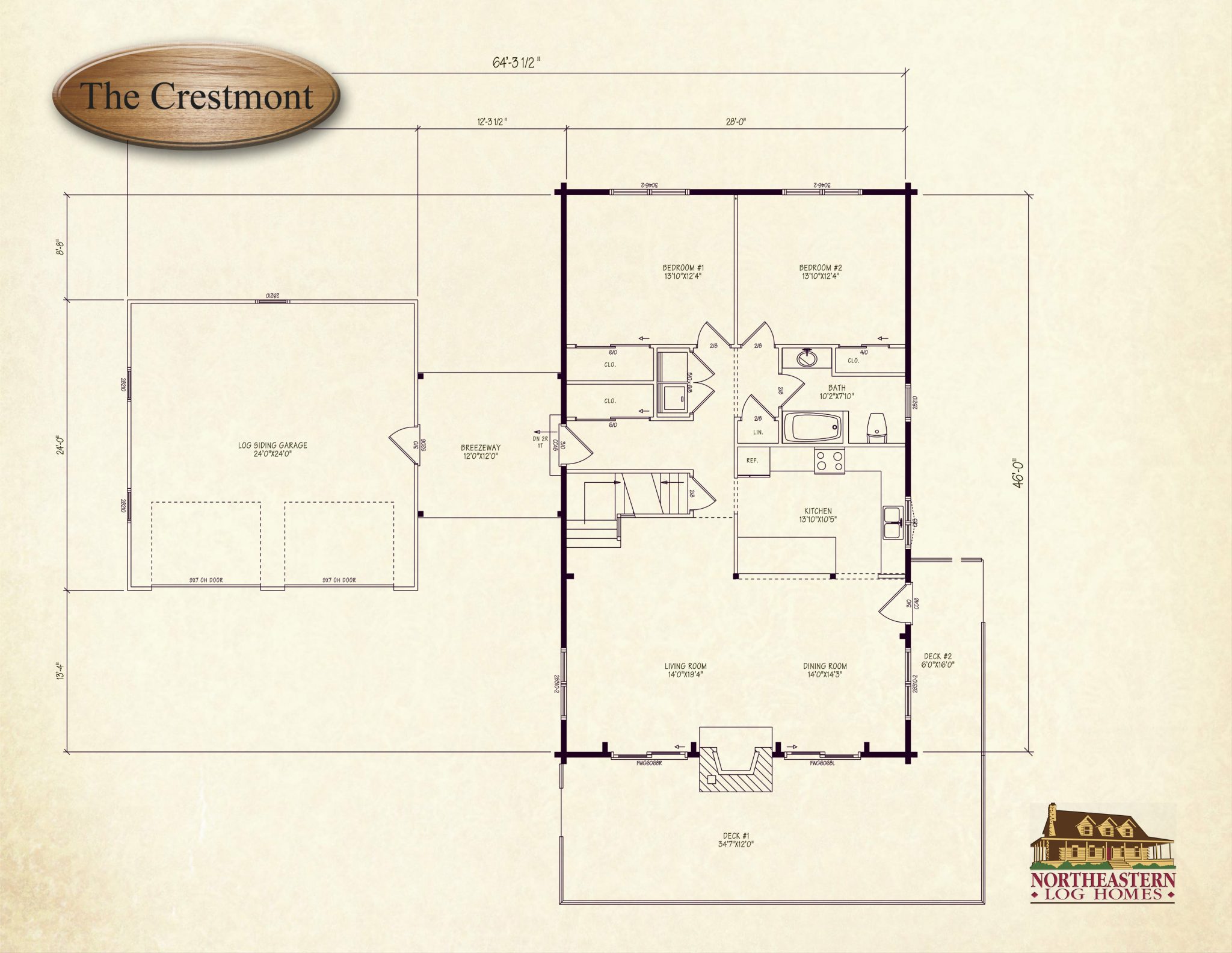 The Crestmont | Northeastern Log Homes