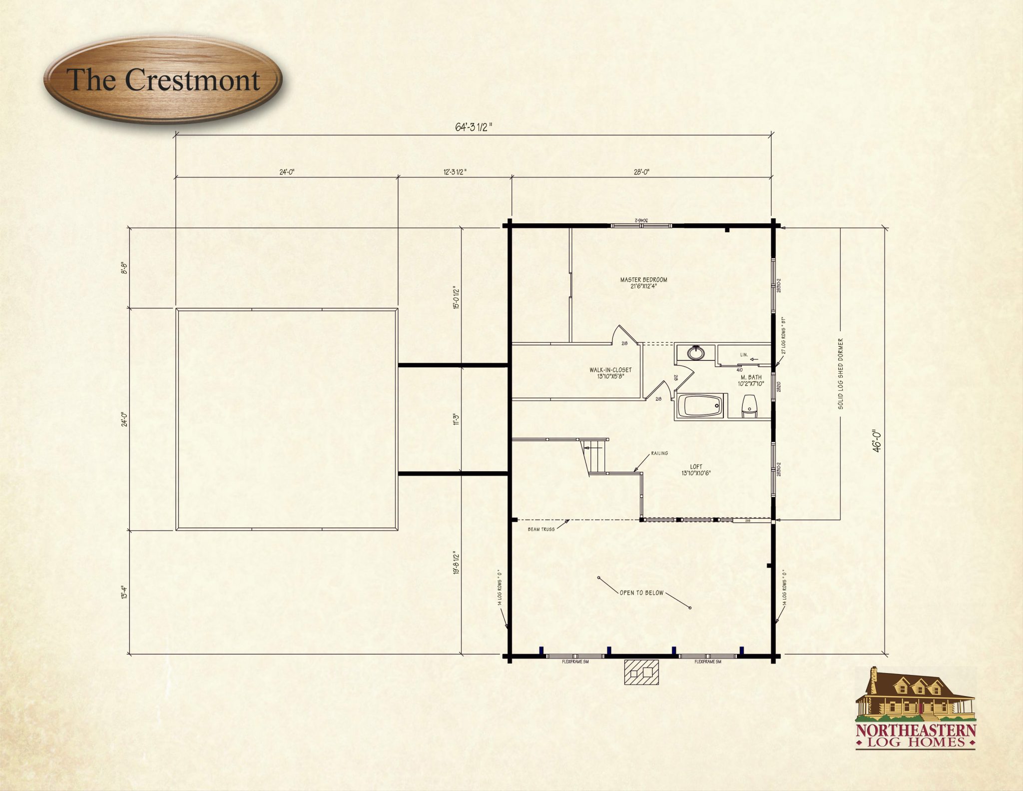 The Crestmont | Northeastern Log Homes