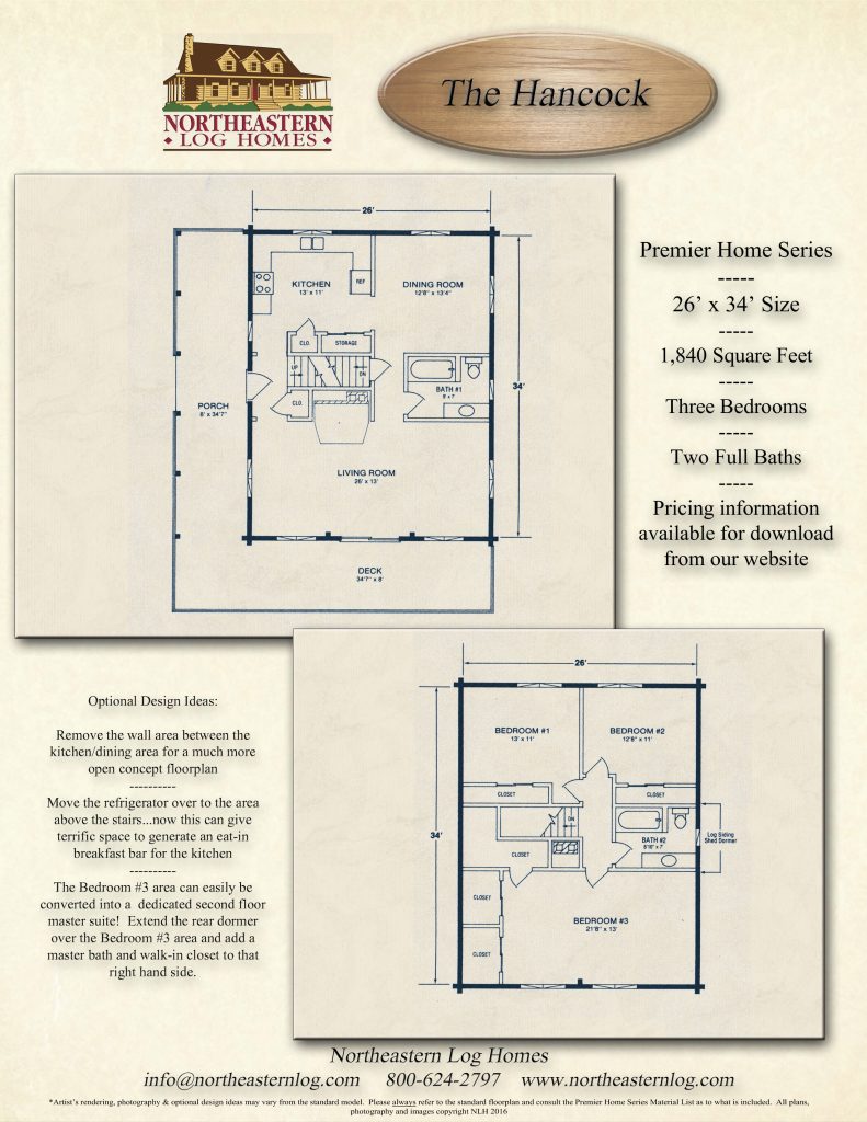 The Hancock | Northeastern Log Homes