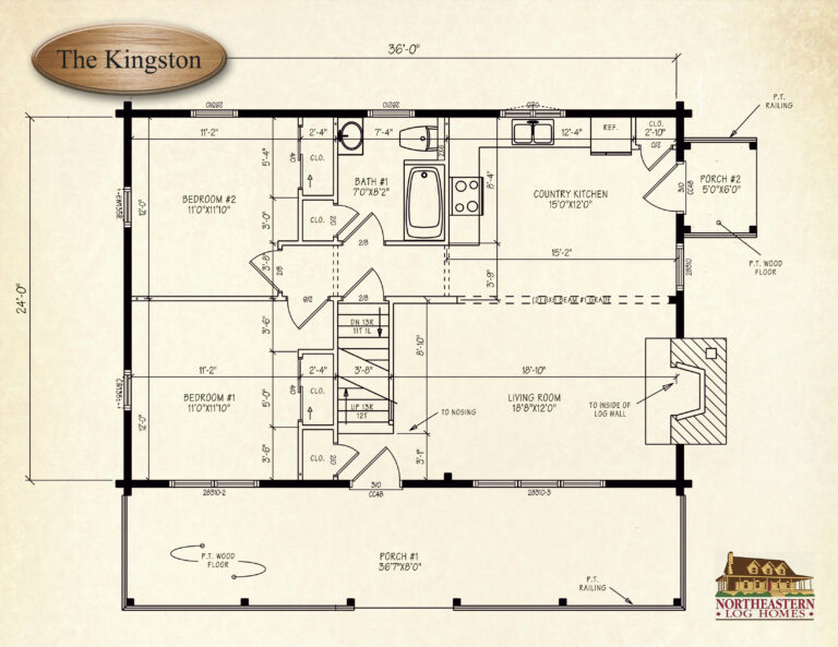 The Kingston | Northeastern Log Homes