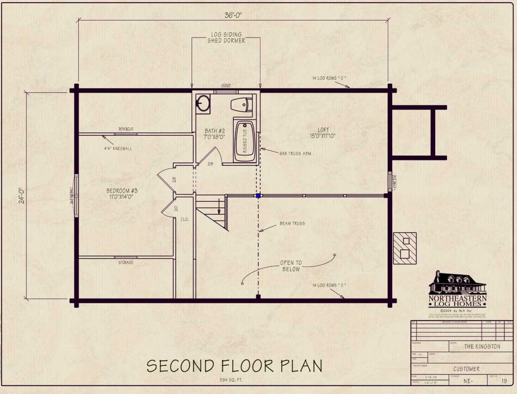 The Kingston | Northeastern Log Homes