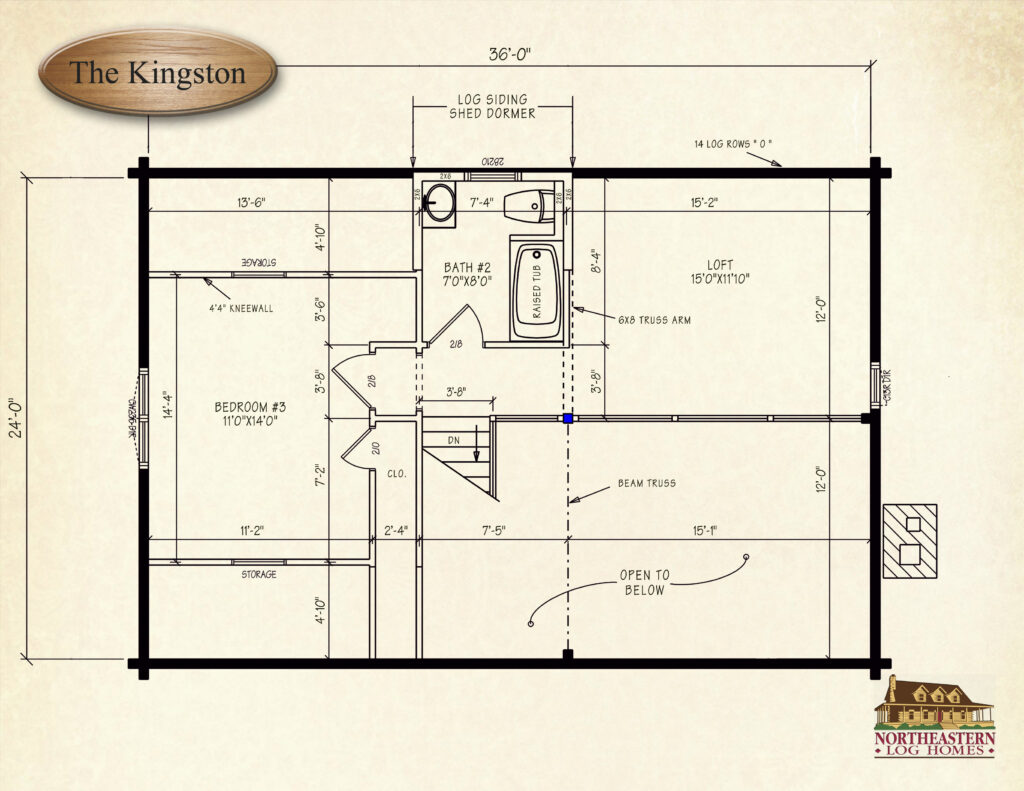 The Kingston | Northeastern Log Homes