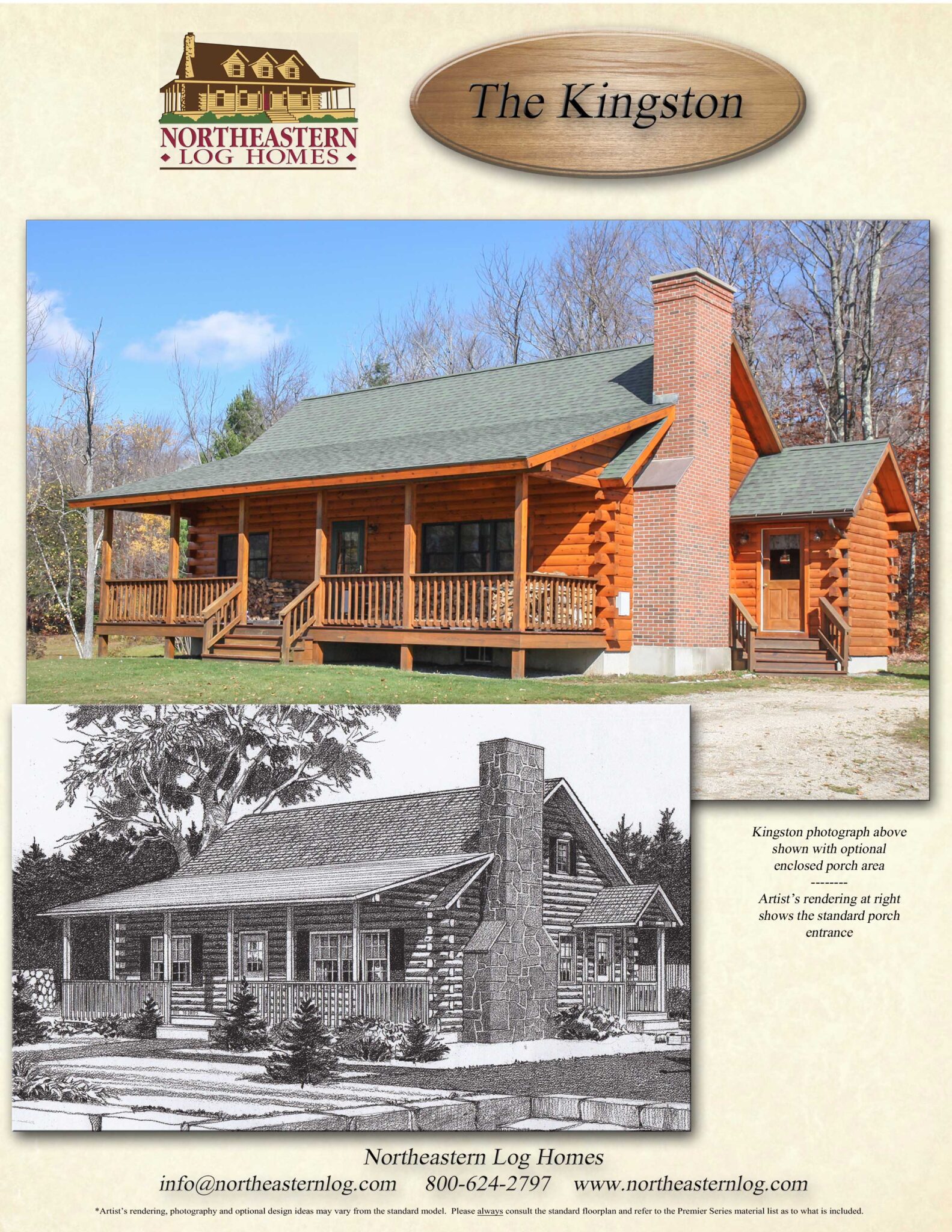 The Kingston | Northeastern Log Homes