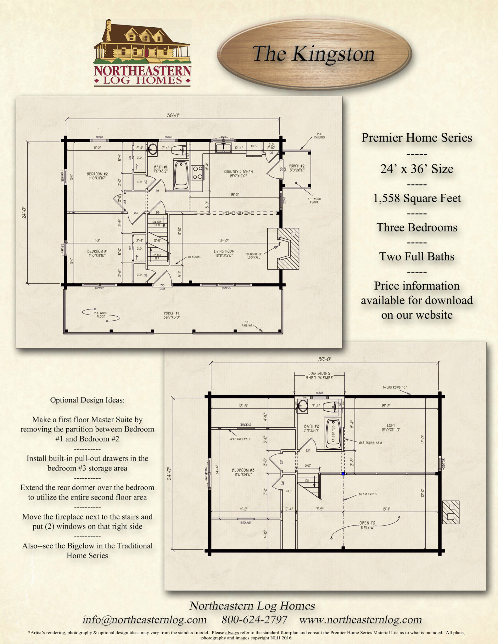 The Kingston | Northeastern Log Homes